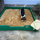 5 x 5 SandLock Sandbox with Cover + Seats - Contemporary - Sandboxes ...