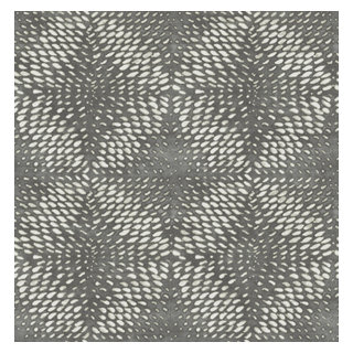 Ethos Pewter Abstract Wallpaper, Sample - Contemporary - Wallpaper - by ...