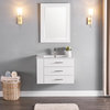 30" Left Side Shelf Vanity With Mirror - Modern - Bathroom Vanities And ...