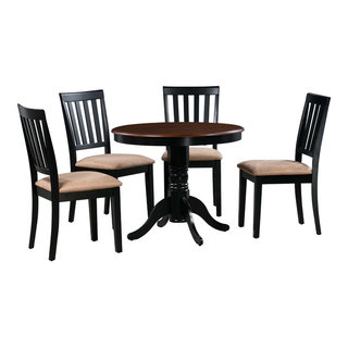 5-Piece Brookline Dinette Dining Room Table Set - Traditional - Dining ...