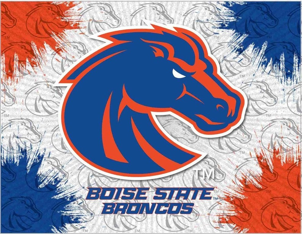 Boise State Logo Canvas, 20"x15" - Contemporary - Prints And Posters ...