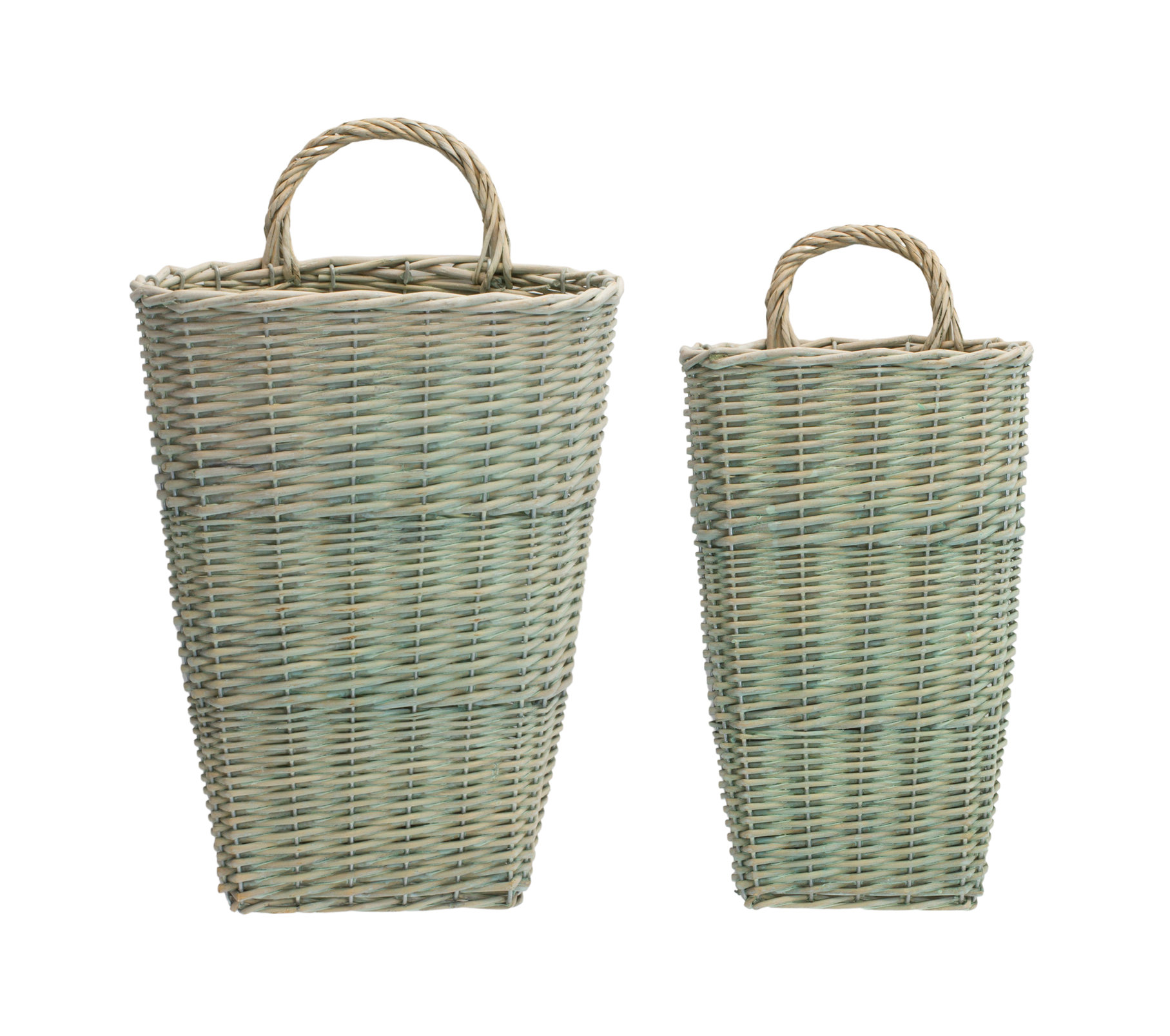 Wicker Basket, Set of 2 - Tropical - Baskets - by Melrose International ...