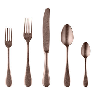 Vintage Flatware Set 20-Piece Set - Contemporary - Flatware And ...