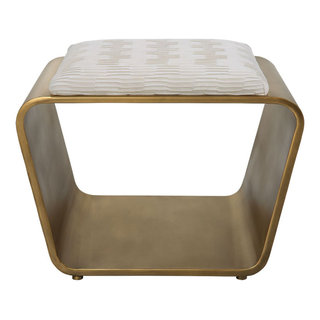 Uttermost Hoop Small Gold Bench - Contemporary - Accent And Storage ...