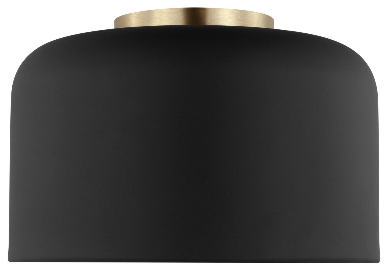 Malone LED Flush Mount, Midnight Black - Transitional - Flush-mount ...