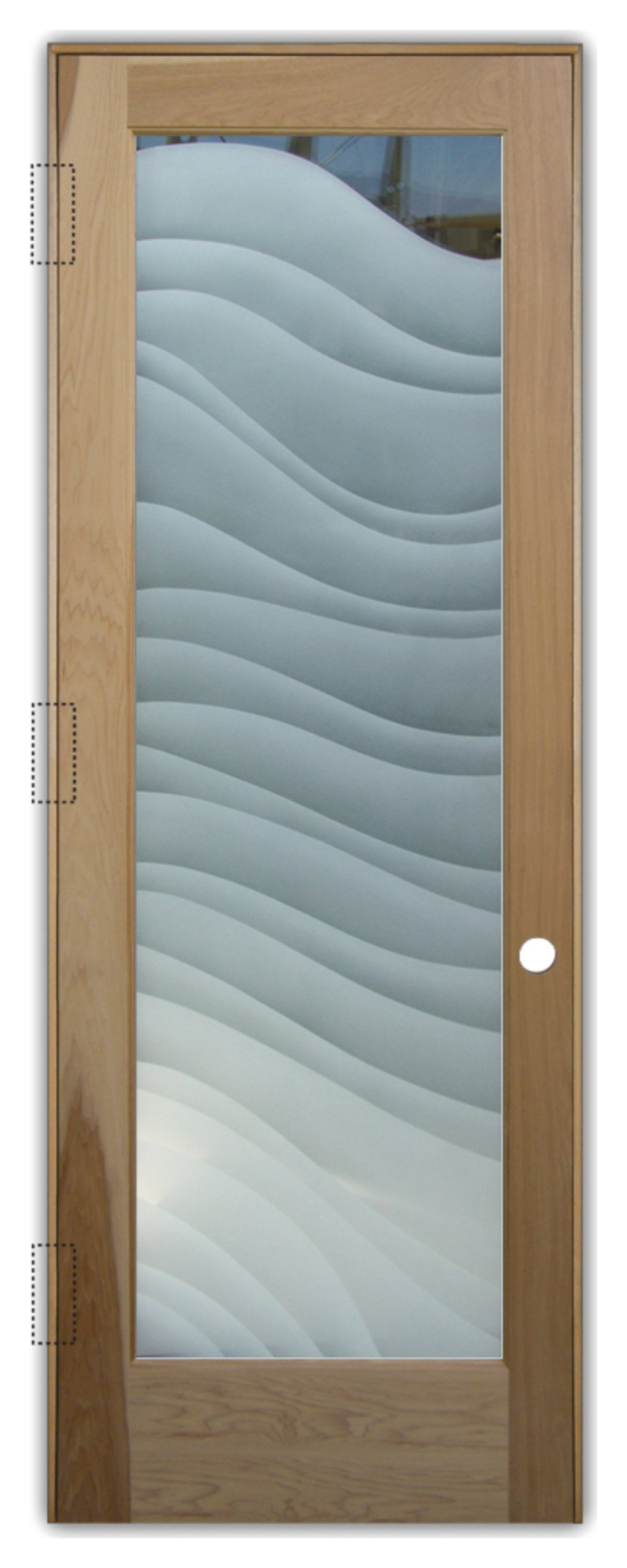 Interior Prehung Door or Interior Slab Door - Dreamy Waves - Primed ...