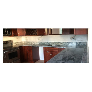 Silver Cloud Kitchen - Contemporary - Boston - by Granite Plus | Houzz