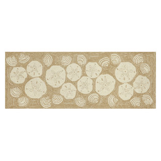 Frontporch Shell Toss Rug, 2'x5' - Beach Style - Doormats - by Liora ...