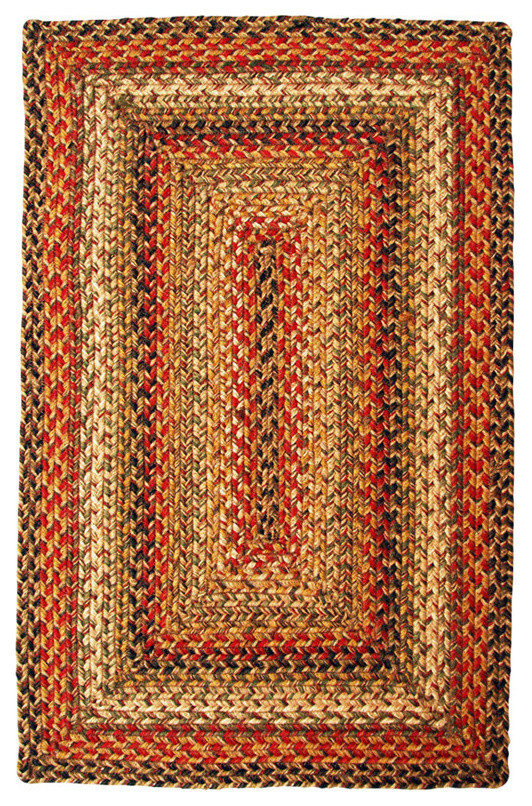 Kingston Braided Jute Rectangle Rug, 1'8"x2'6" - Contemporary - Area ...