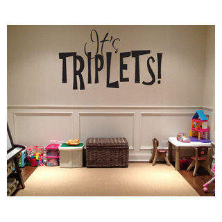 It's Triplets Vinyl Wall Decal ce012itstripleetsviii, 8 in ...