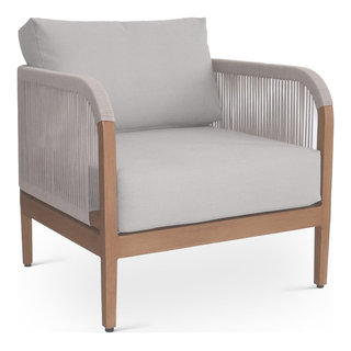 Maui Resilient Fabric Upholstered Outdoor Patio Set - Beach Style ...