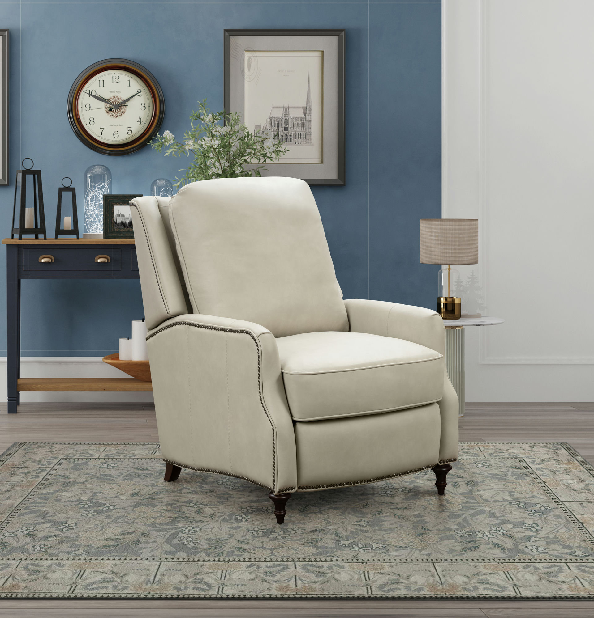 9-1162 Wilson Power Recliner, Colchester Platinum - Contemporary ...