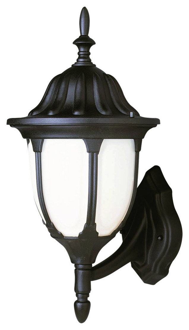 Hamilton 1 Light Outdoor Wall Light, Black - Traditional - Outdoor Wall ...