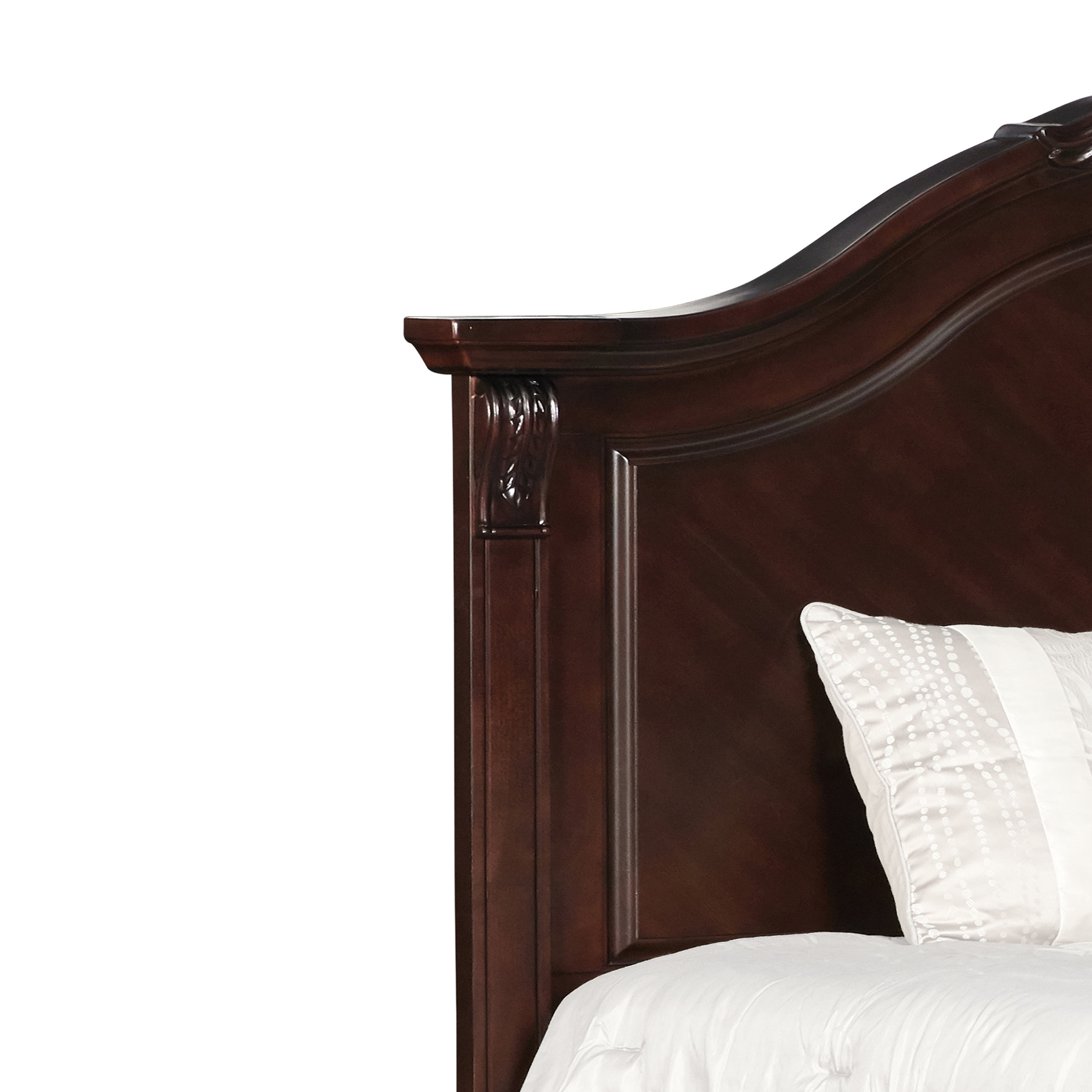 Benzara BM219490 Eastern King Panel Headboard, Camelback Design ...