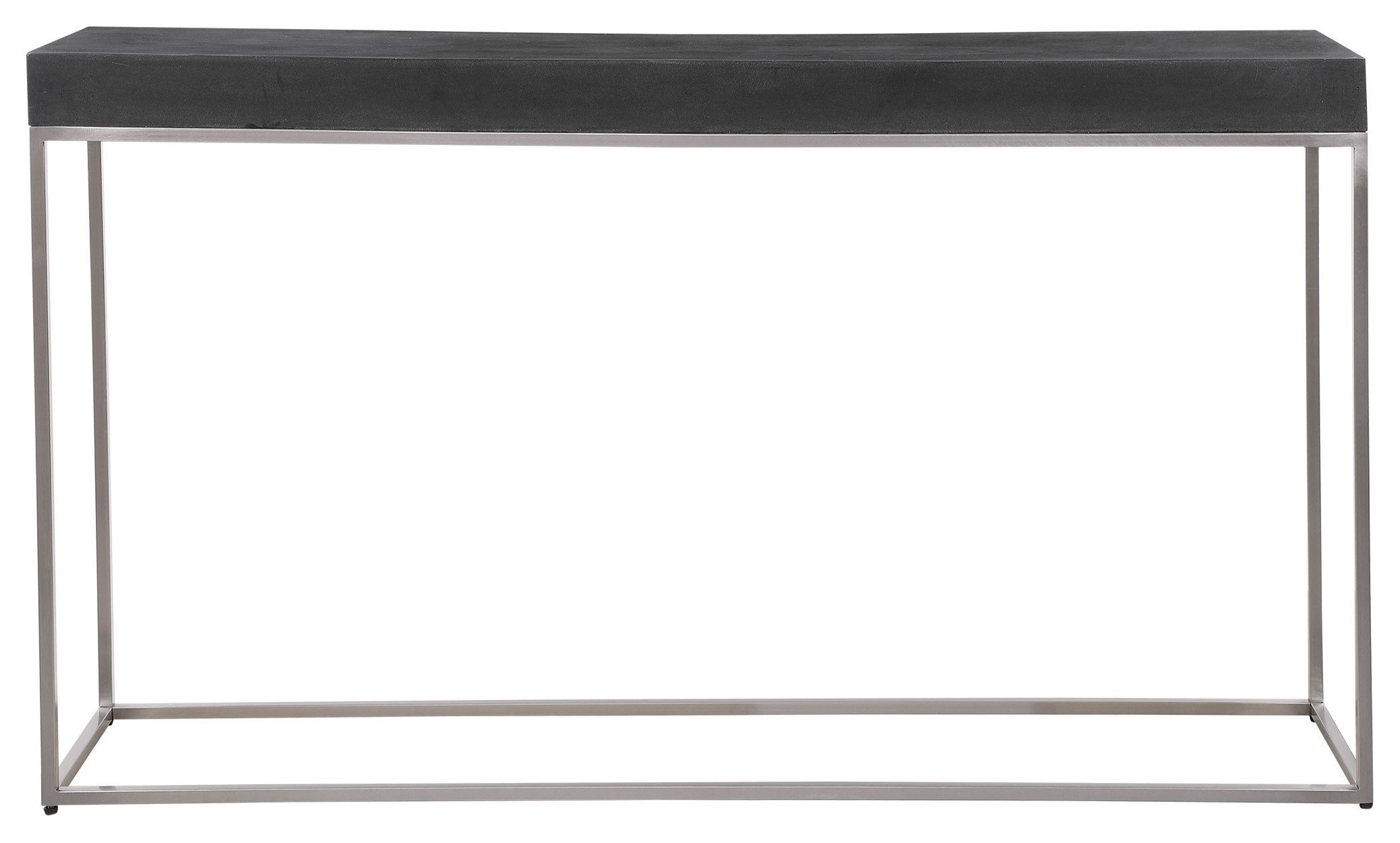 Uttermost Jase Black Concrete Console Table - Industrial - Console Tables - by HedgeApple | Houzz