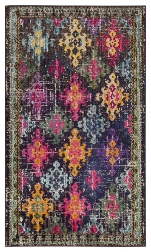 Safavieh Monaco MNC244F Multi, 3'0" x 5'0" - Mediterranean - Area Rugs ...