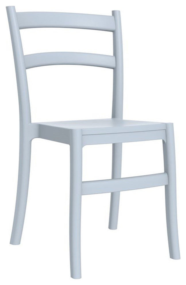 Compamia Tiffany Patio Dining Chair in Silver Gray - Transitional ...