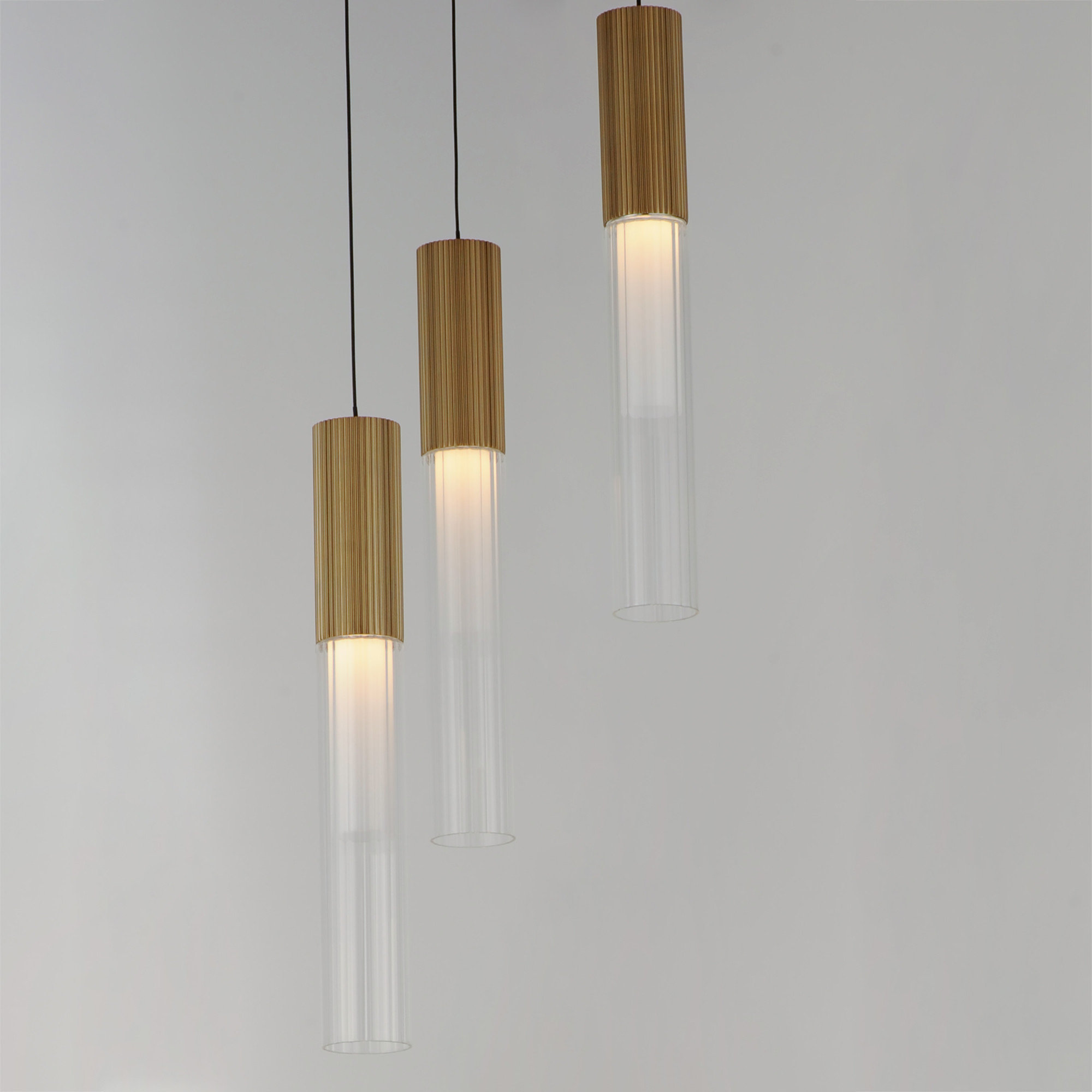 ET2 E11013 Reeds 3 Light 12"W LED Suspension Multi Light Pendant ...