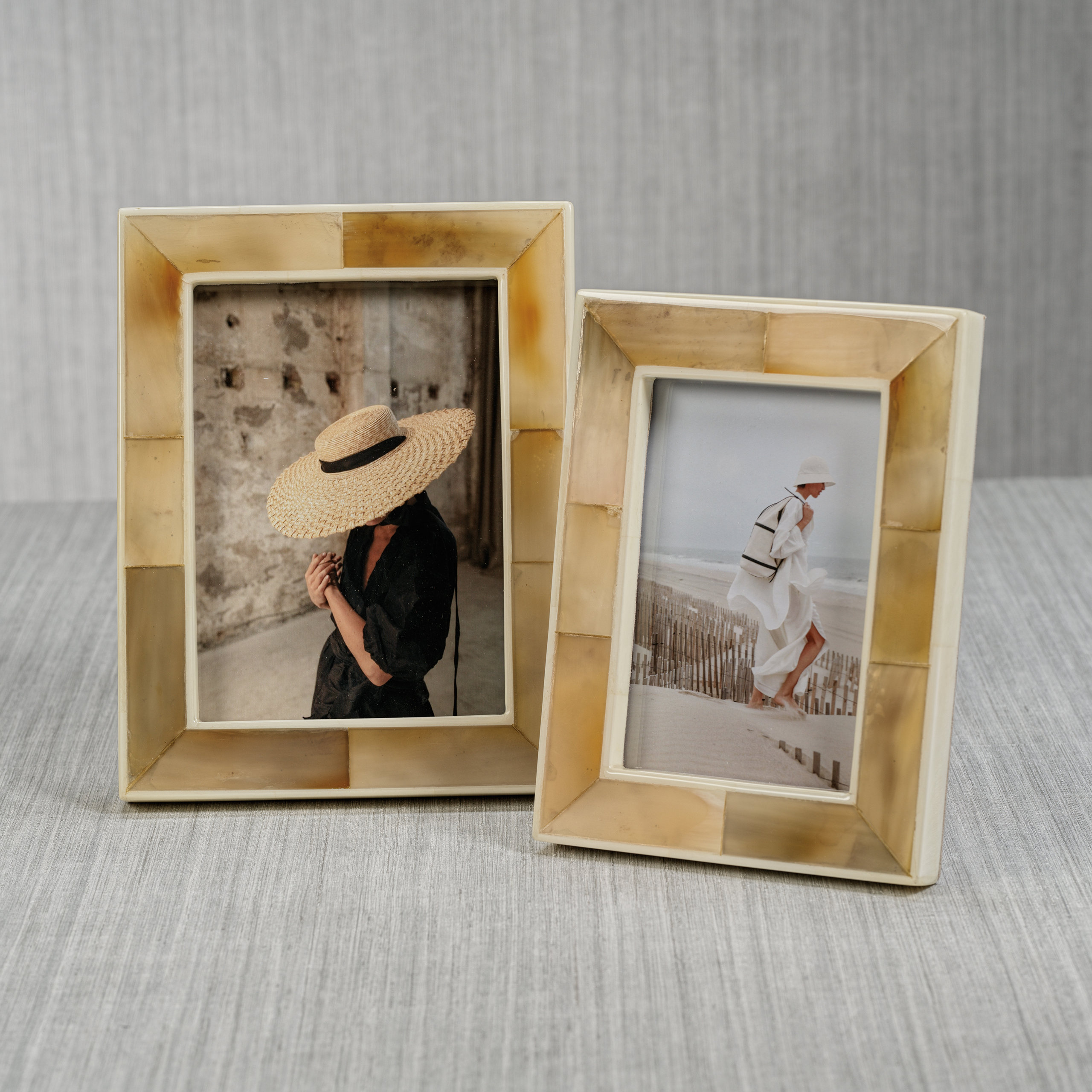 Bastia Natural Horn & Bone Photo Frame, 5" x 7" - Transitional ...