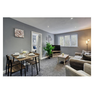 Modern apartment renovation, Preston - Modern - Living Room - Other ...
