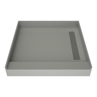 Tile Redi WF4848R-PVC WonderFall Trench 48" x 48" Square Shower ...