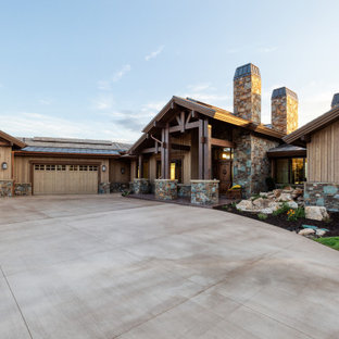 75 Beautiful Rustic One-Story Exterior Home Pictures & Ideas | Houzz