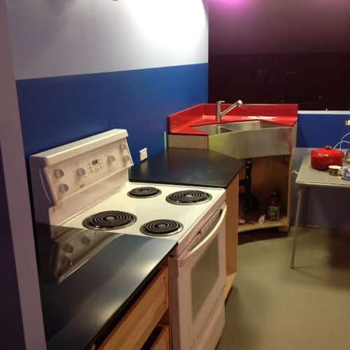 Protecting pool table slate counter top with polycarbonate sheets