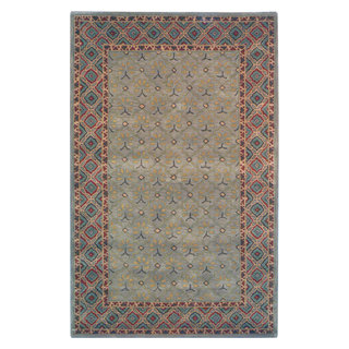 Safavieh Classic CL302A Slate/Rust Rug, 5'x8' - Mediterranean - Area ...
