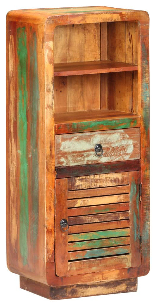 vidaXL Highboard Floor Storage Cabinet Accent Cabinet Solid Reclaimed ...