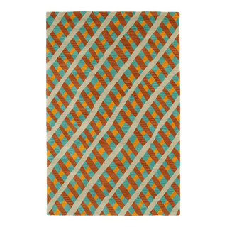 Kaleen Pastiche Collection Rug, Multi, 3'x5' - Contemporary - Area Rugs ...