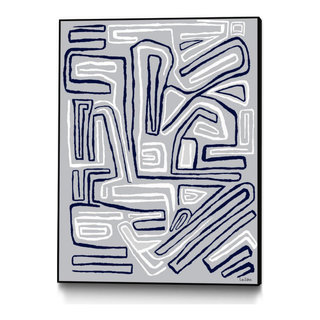 "Centric -Blue Ice - 8" Framed Canvas by Giant Art 30"x40", 18 x 24 ...