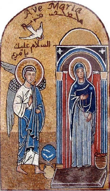 Religious Mosaic Mural, 63" x 110" - Traditional - Tile Murals - by ...