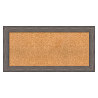 Framed Cork Board, XL, Country BarnWood Wood - Transitional - Bulletin ...
