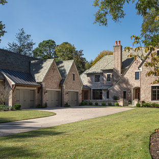 75 Beautiful Red Exterior Home With A Brown Roof Pictures & Ideas ...