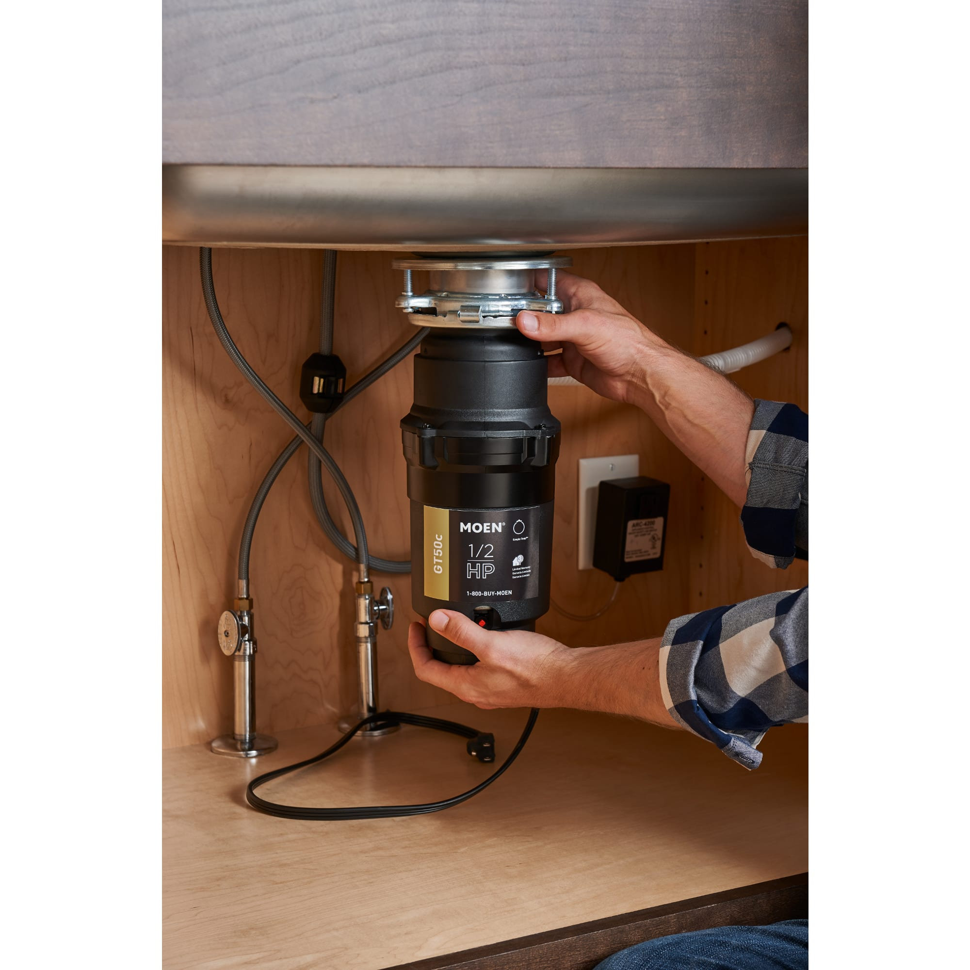 Moen GT50C GT Series 1/2 HP Continuous Garbage Disposal - Garbage ...