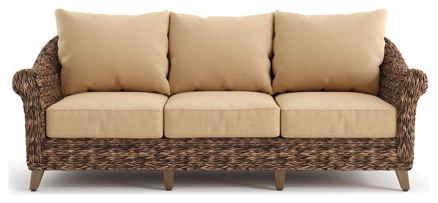 Cayman Sofa, Heritage Brown - Tropical - Outdoor Sofas - by Winston ...