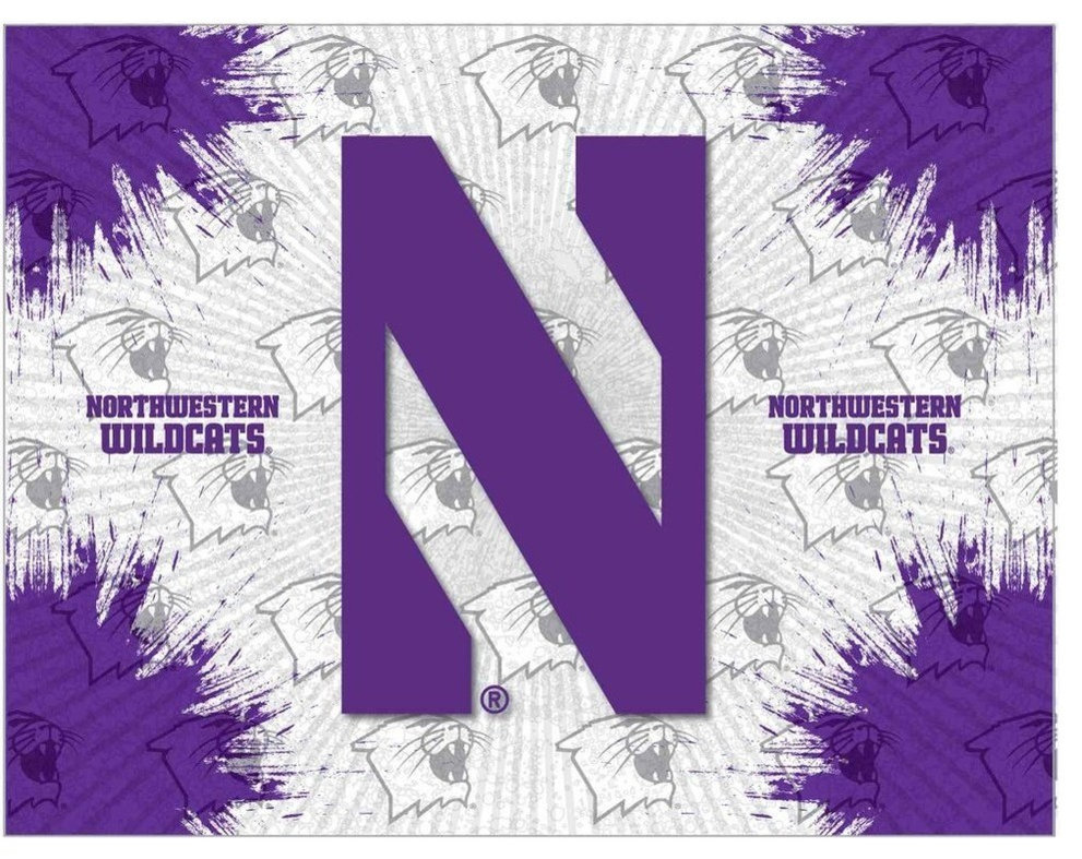 Northwestern Logo Canvas, 32"x24" - Contemporary - Prints And Posters ...