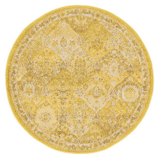 Traditional Penelope Area Rug, 3'3" Round - Contemporary - Area Rugs ...