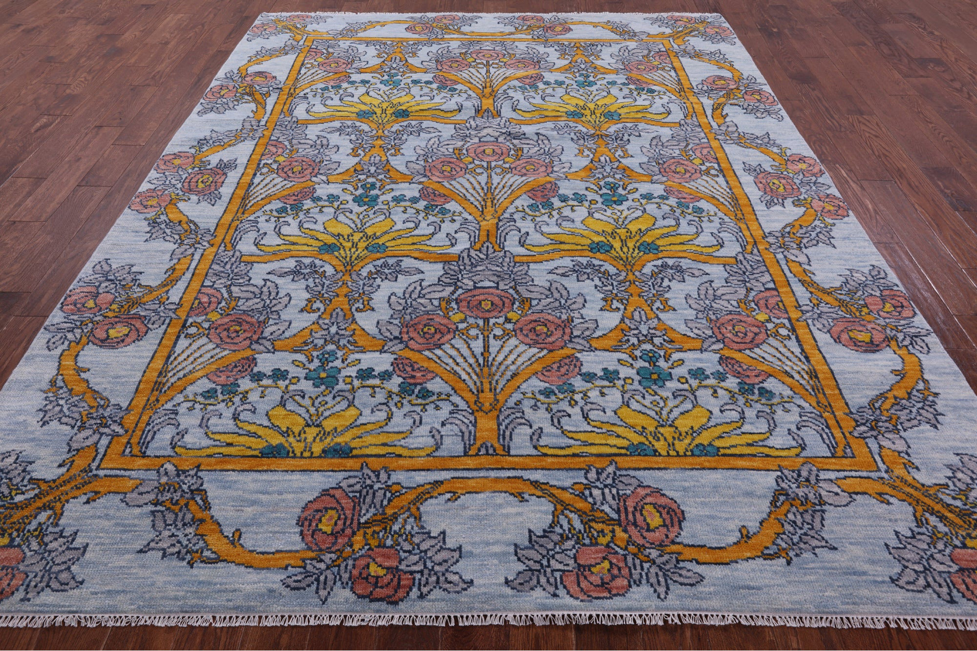 William Morris Handmade Wool Rug 8' 1" X 10' 2" - Q20012, 8' 1" X 10' 2 ...
