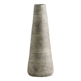 Thera Vase, Grey Large, Large - Transitional - Vases - by CYAN DESIGN ...
