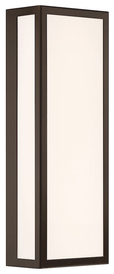 Access Lighting Geo 1 Light 18" LED Wall Mount, Black/White ...