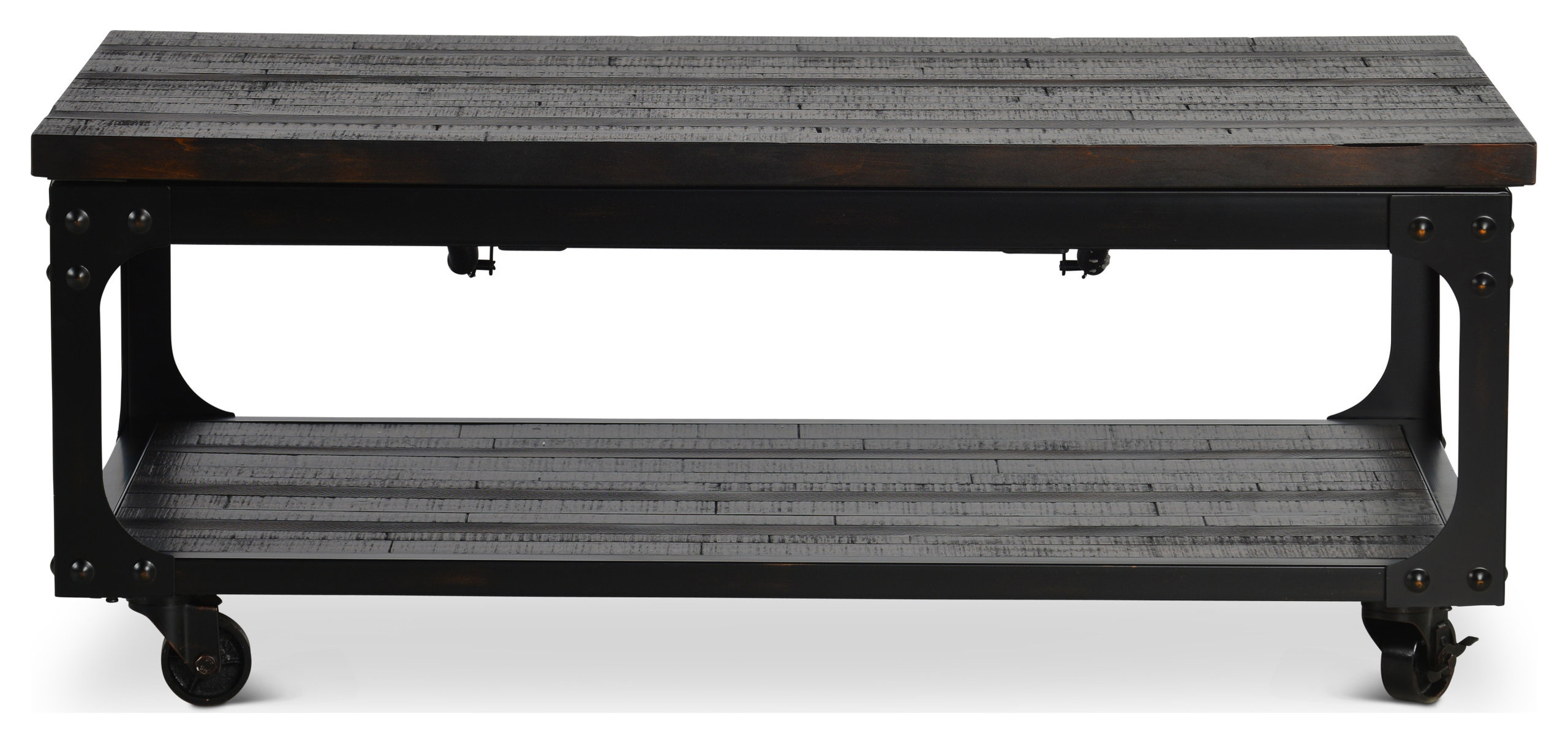 Sherlock Lift Top Cocktail Table With Casters - Industrial - Coffee ...