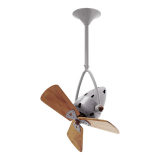 Jarold Direcional Directional Ceiling Fan With Mahogany Blades ...