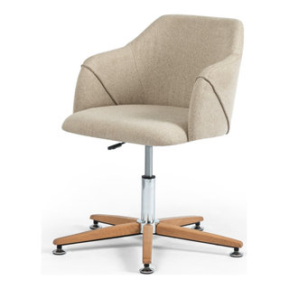 Edna Desk Chair - Fedora Oatmeal - Transitional - Office Chairs - by ...