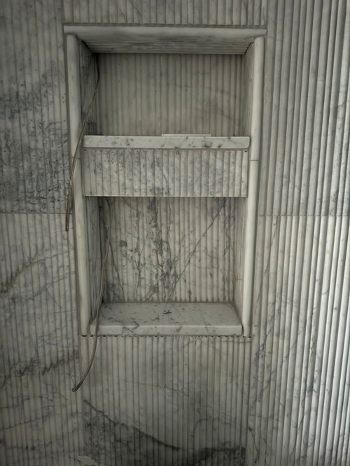 Help! My shower niche tile is a disaster