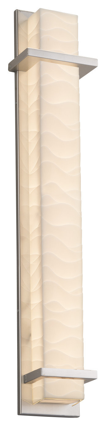 Monolith 48" ADA LED Outdoor/Indoor Wall Sconce, Brushed Nickel ...