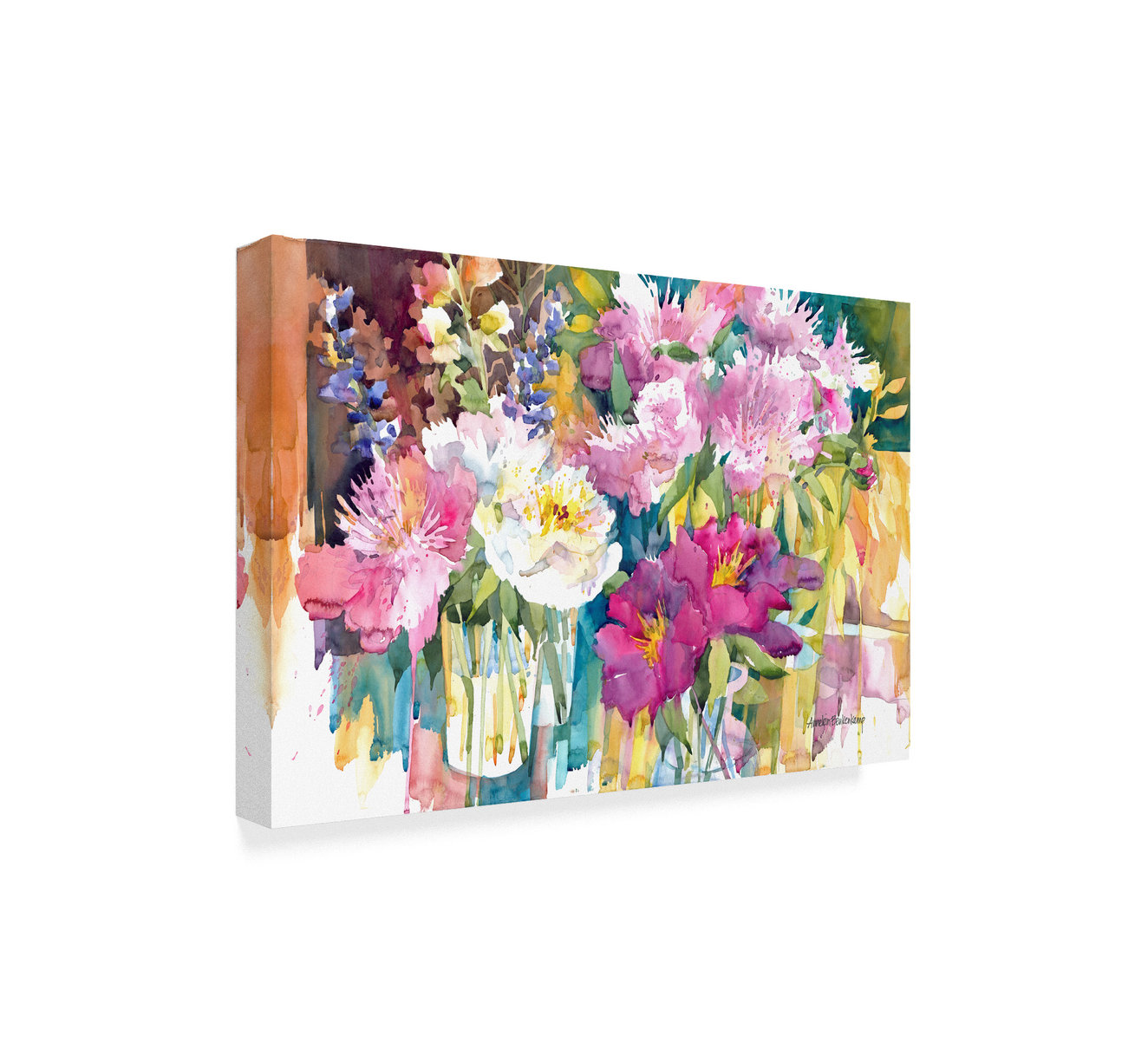 Annelein Beukenkamp 'Plethora Of Peonies' Canvas Art, 22"x32 ...