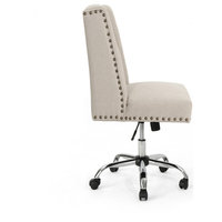 GDF Studio Quentin Contemporary Fabric Swivel Office Chair ...
