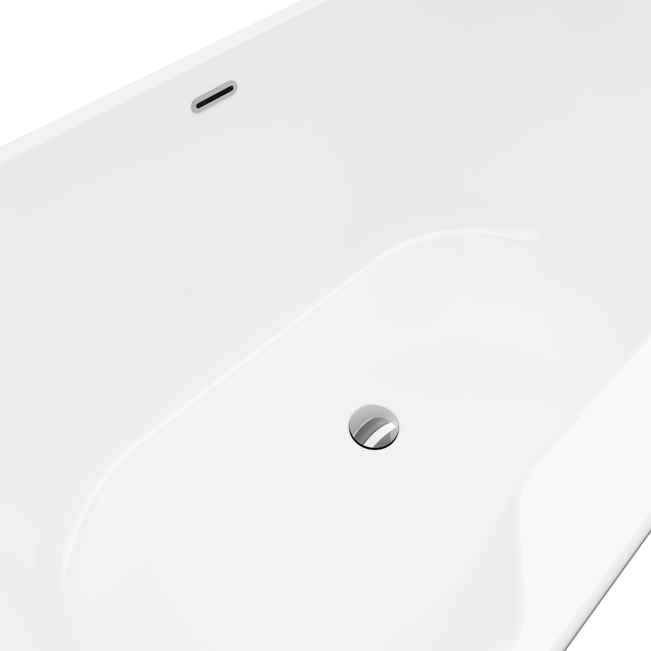 Retro 56" Freestanding Tub With Faucet - Contemporary - Bathtubs - by A ...