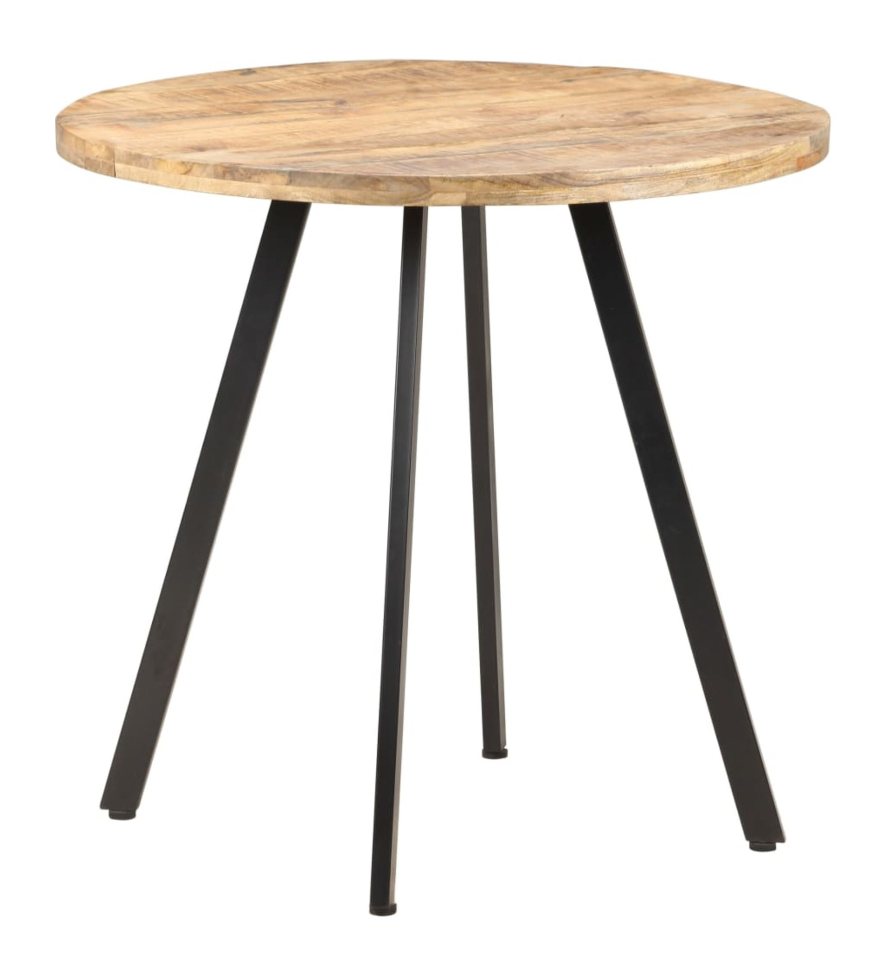 vidaXL Dining Table 31.5" Rough Mango Wood - Industrial - Dining Tables ...